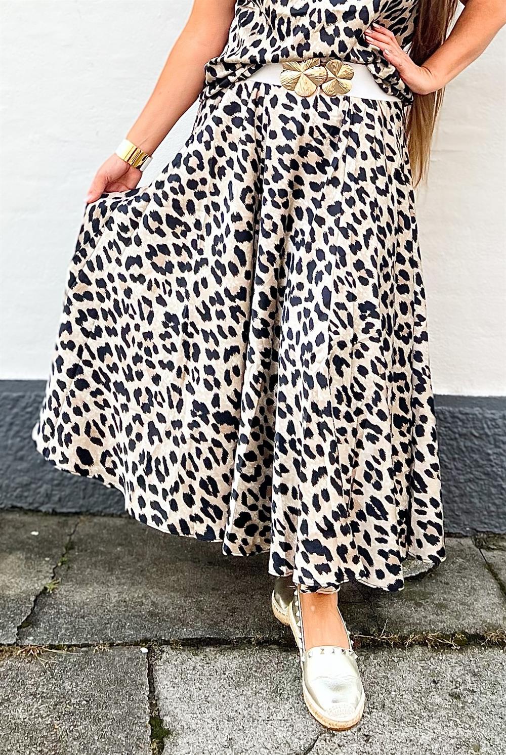 Leopard nederdel fra Divaz.dk